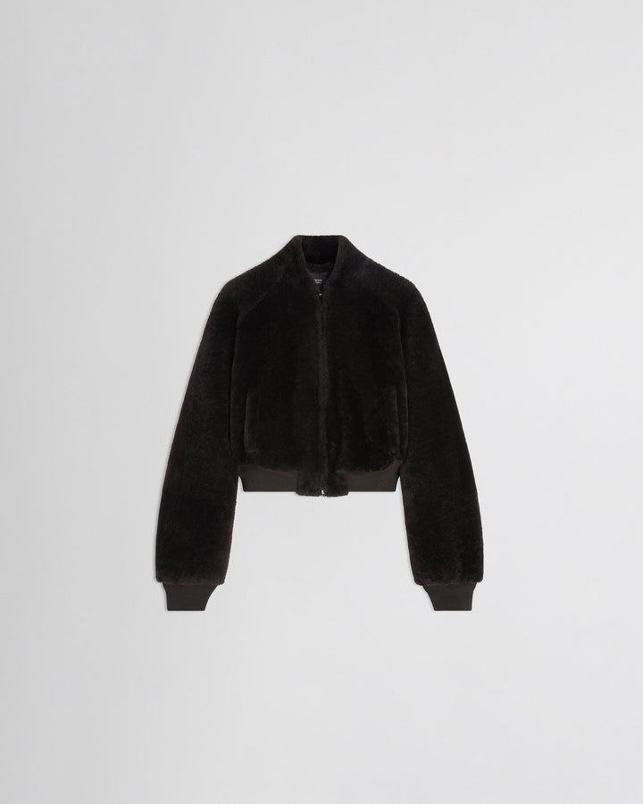 PHOEBE PHILO | SUPER SOFT BOMBER JACKET | GINGER SHEARLING