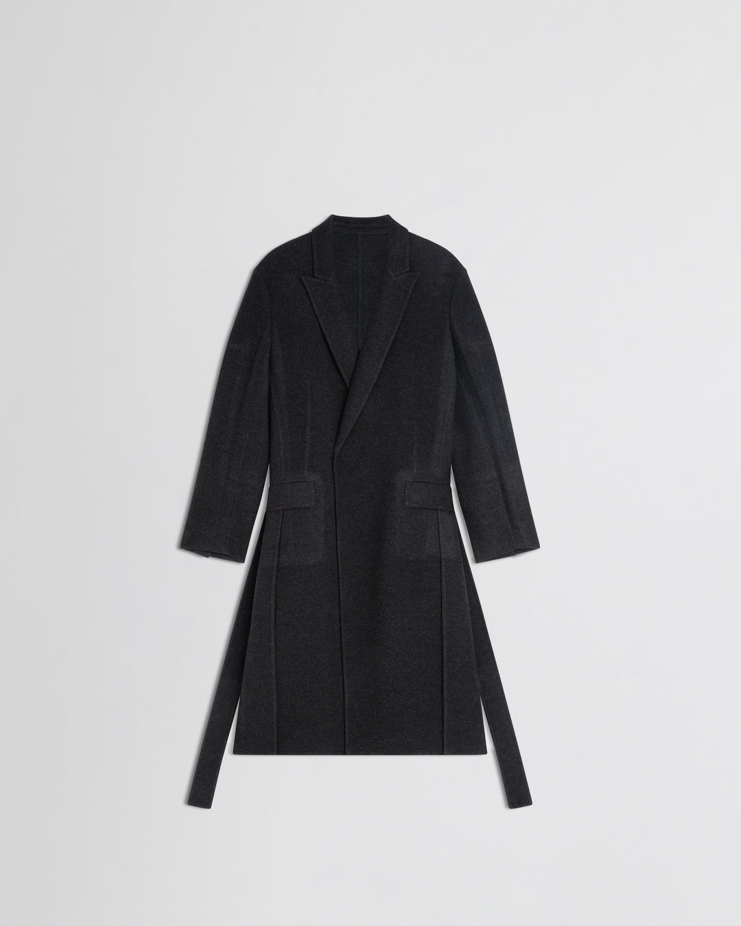 PHOEBE PHILO | MAN'S ROBE COAT | ANTHRACITE WOOL